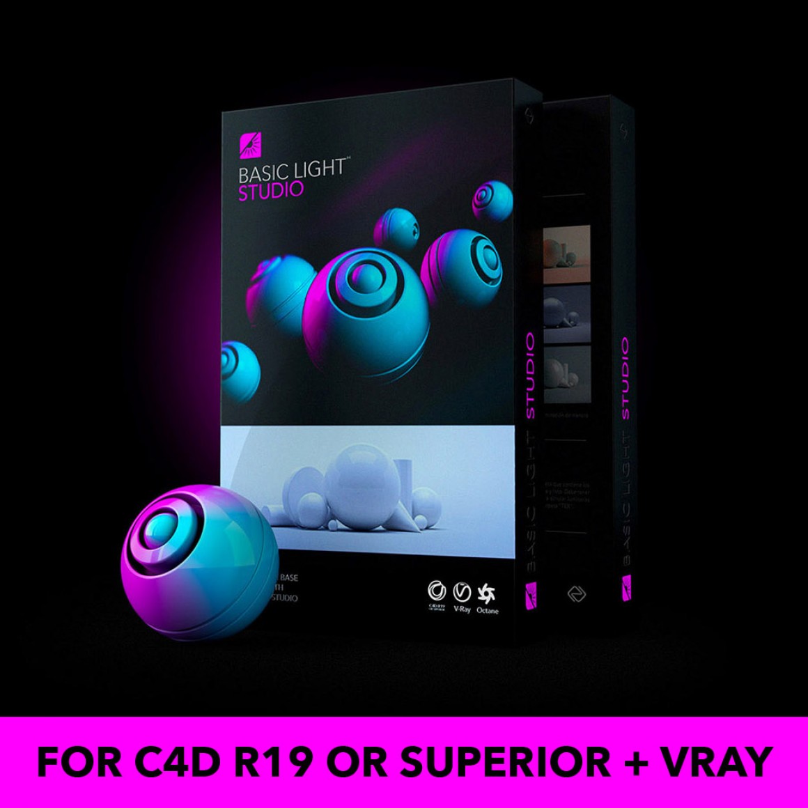 Basic Light Studio for C4d+Octane - Arka